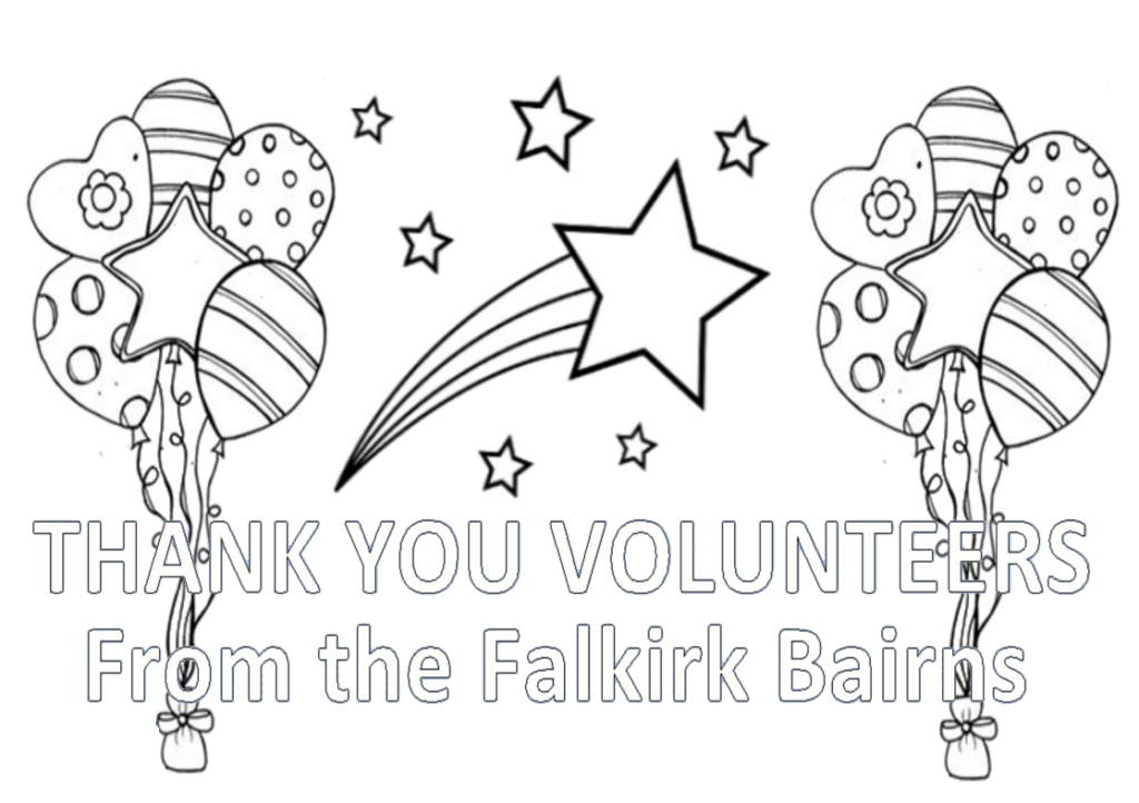 Falkirk Bairns Colouring Page - Volunteer Falkirk